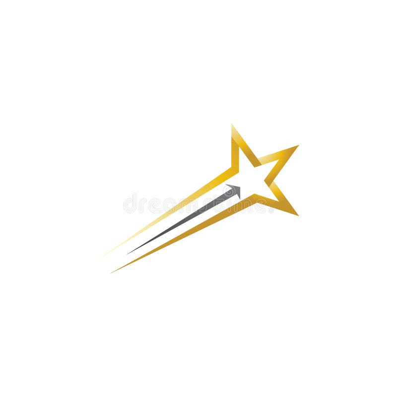 Shooting Star Vector Logo Design Template Stock Vector - Illustration ...