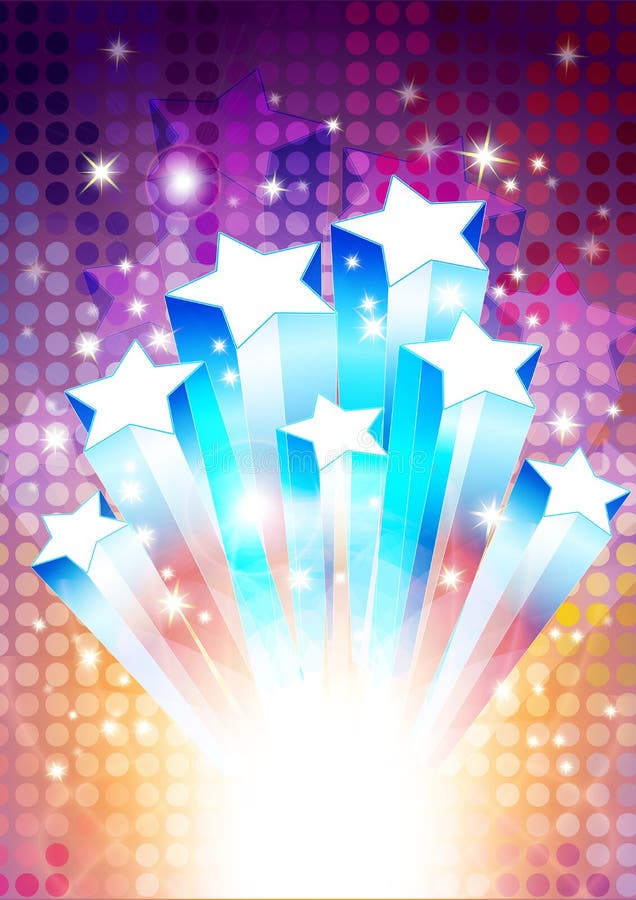 Shooting Stars stock vector. Illustration of idea, backdrop - 15044987