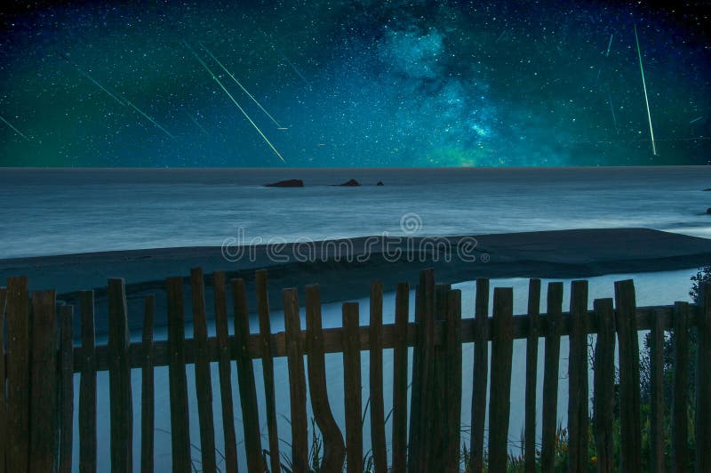 Shooting Stars stock image. Image of vista, barricade - 74889315