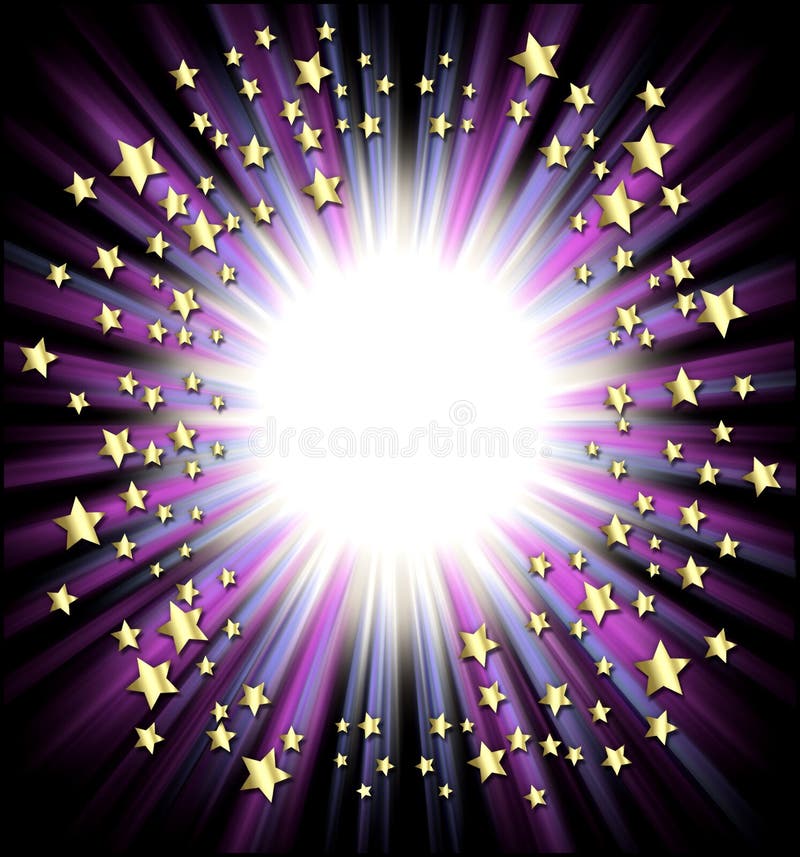 Colorful Shooting Stars Isolated Stock Illustration - Illustration of ...