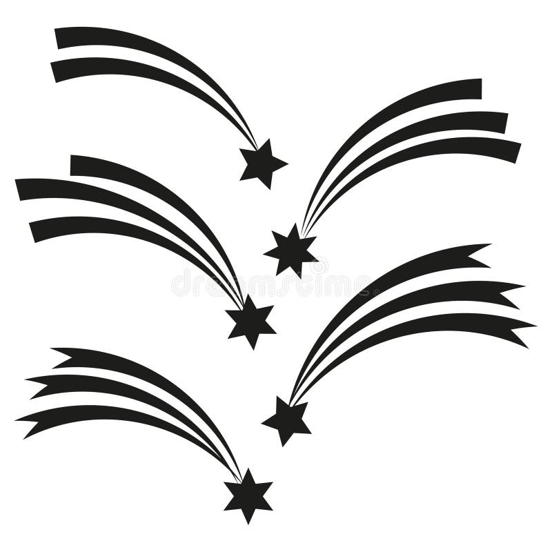 Shooting Stars Icon. Shooting Set Icon. Success Icon Set. Abstract ...