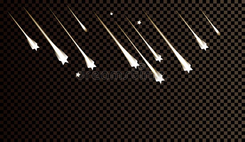 The Falling Stars are a Simple Drawing. Vector Stock Illustration ...