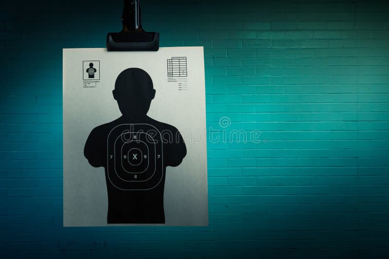 Shooting Targets on a Red Background Stock Image - Image of shoot ...