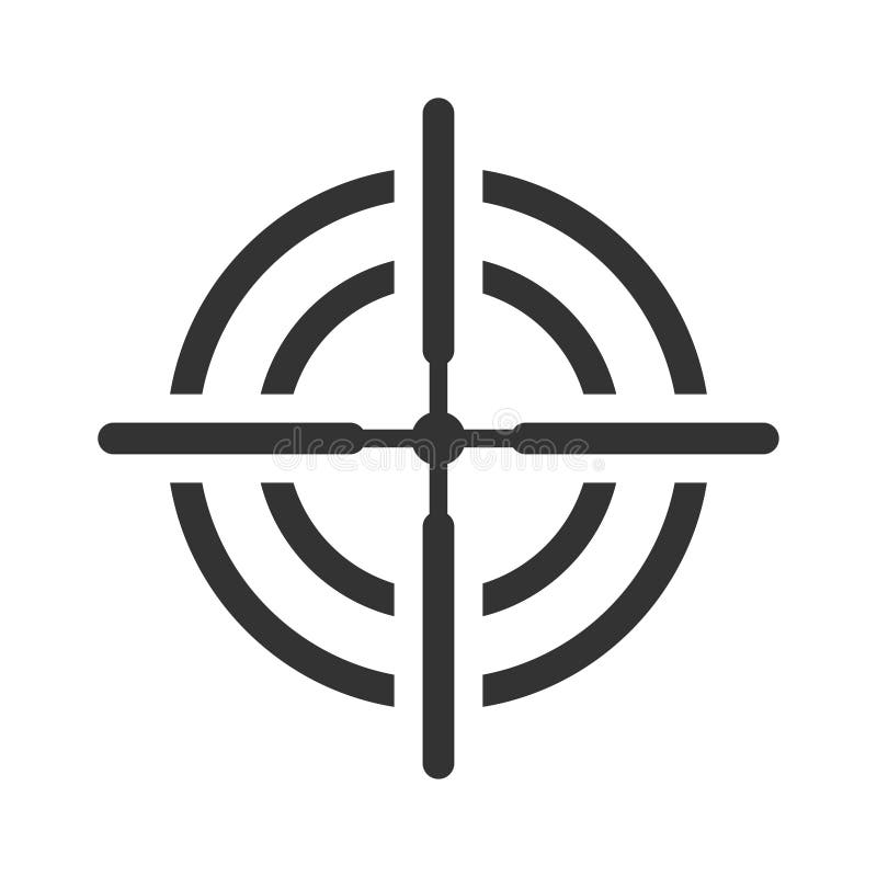 Shooting target icon stock vector. Illustration of target - 208732214
