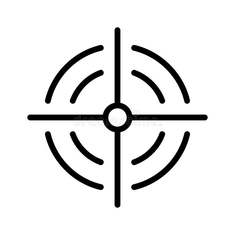 Shooting target icon stock vector. Illustration of shooter - 223737391