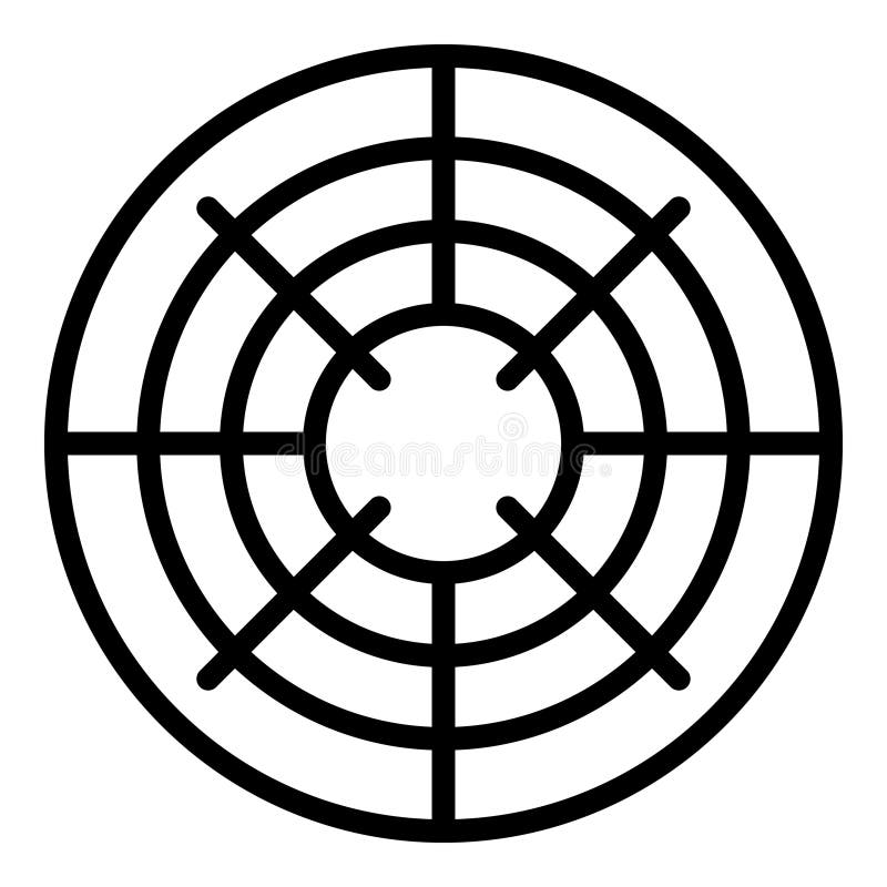 Shooting Target Icon Outline Vector. Police Element Stock Vector ...