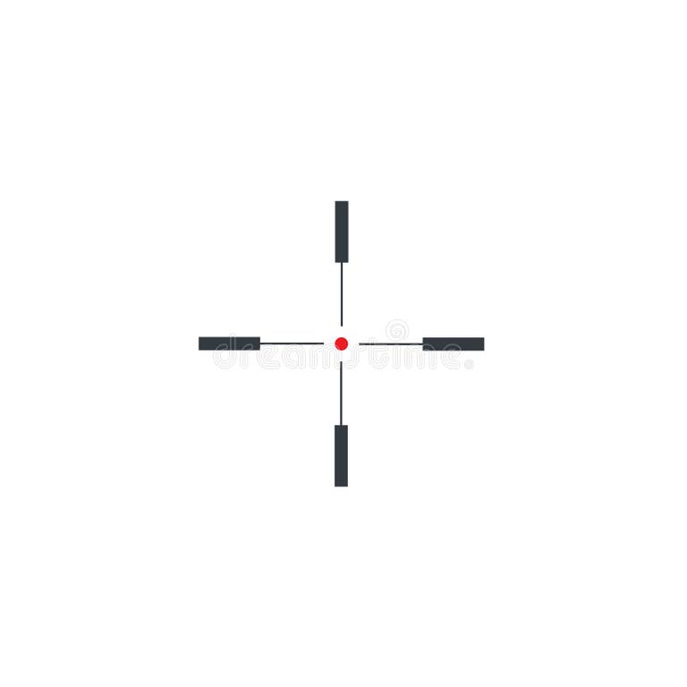 Shooting Target Logo Vector Icon in Simple Design Stock Vector ...