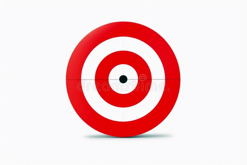A Shooting Target with Rings Stock Illustration - Illustration of ...