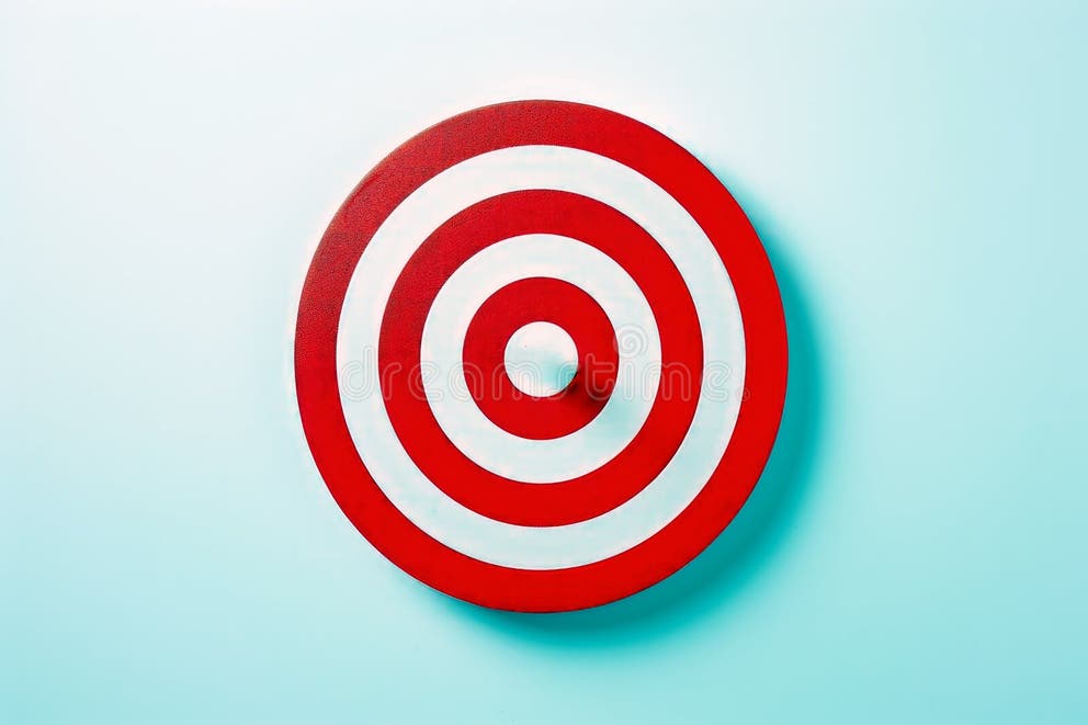 A Shooting Target with Rings Stock Illustration - Illustration of ...