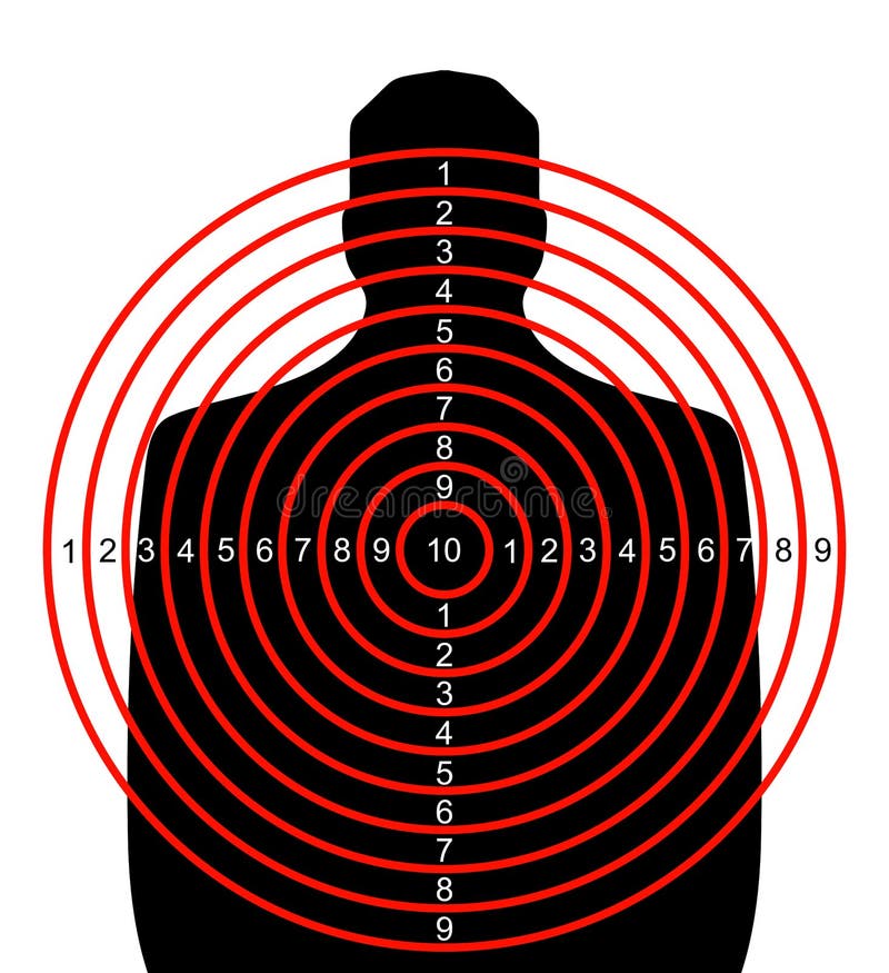 Shooting target stock illustration. Illustration of cartoon - 15588908