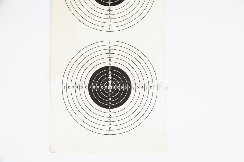 Shooting Target on a White Background. Success Concept Stock Image ...