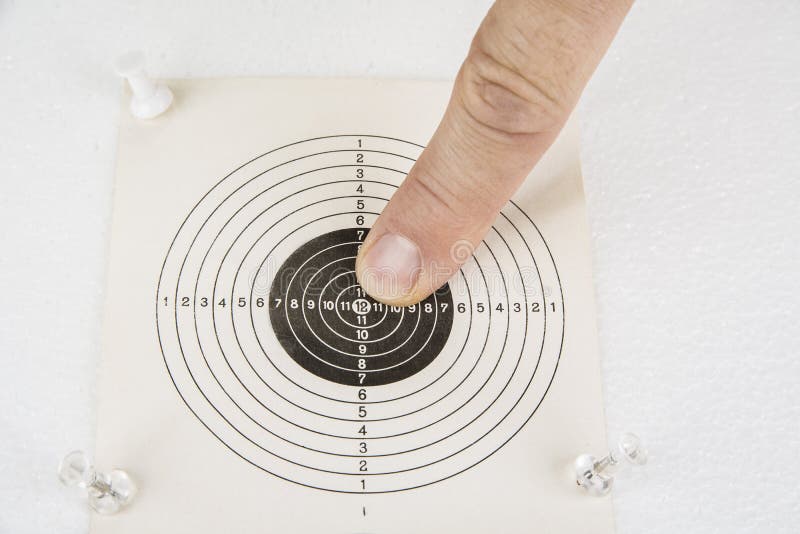 Shooting Target on a White Background. Success Concept Stock Image ...