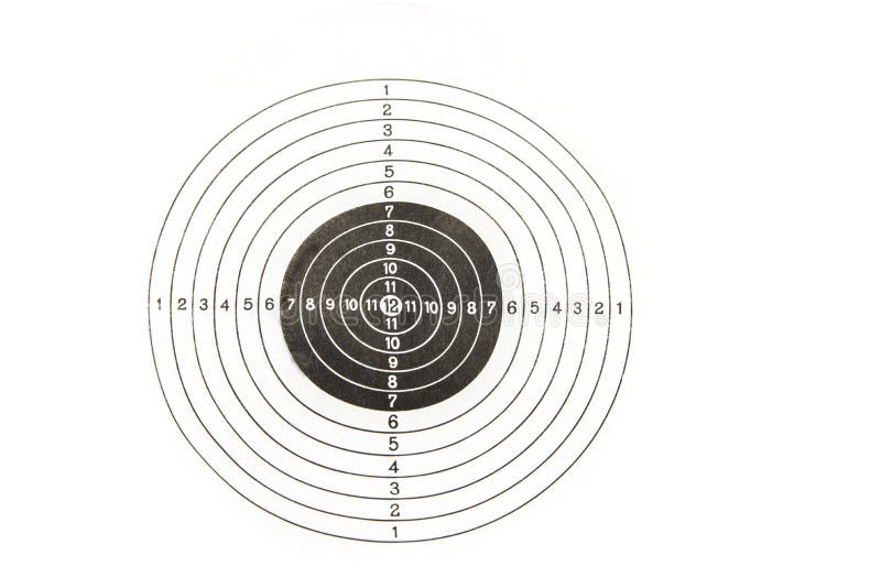 Shooting Target on a White Background. Success Concept Stock Image ...