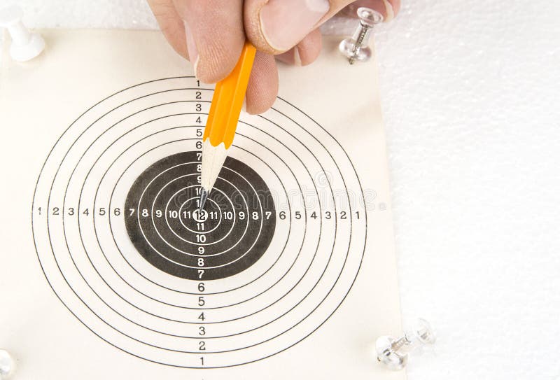 Shooting Target on a White Background. Success Concept Stock Image ...