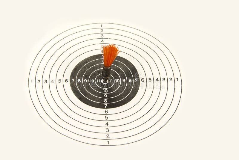 Shooting Target on a White Background. Success Concept Stock Image ...