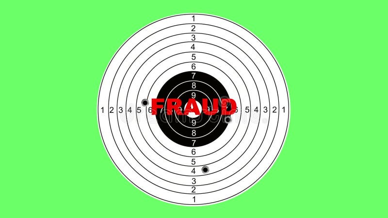 Shooting Target with Word Fraud Stock Footage - Video of danger, sharp ...