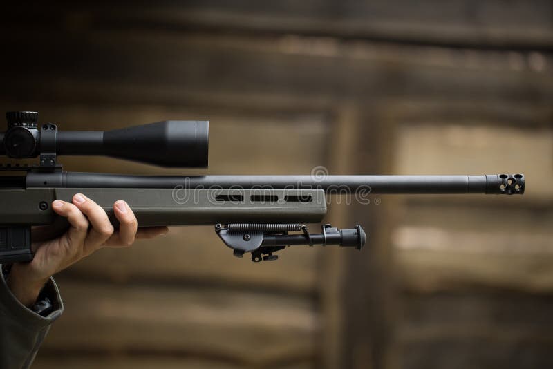 Shooting and Weapons Training. Outdoor Shooting Range. Stock Image ...