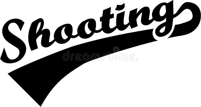 Shooting Word stock vector. Illustration of lable, hunting - 106168933