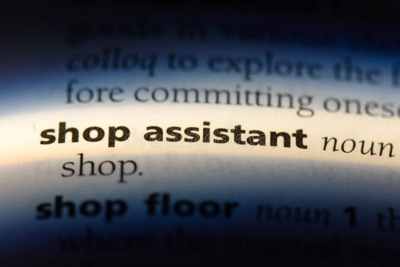 Shop assistant stock photo. Image of paper, assistant - 126618876