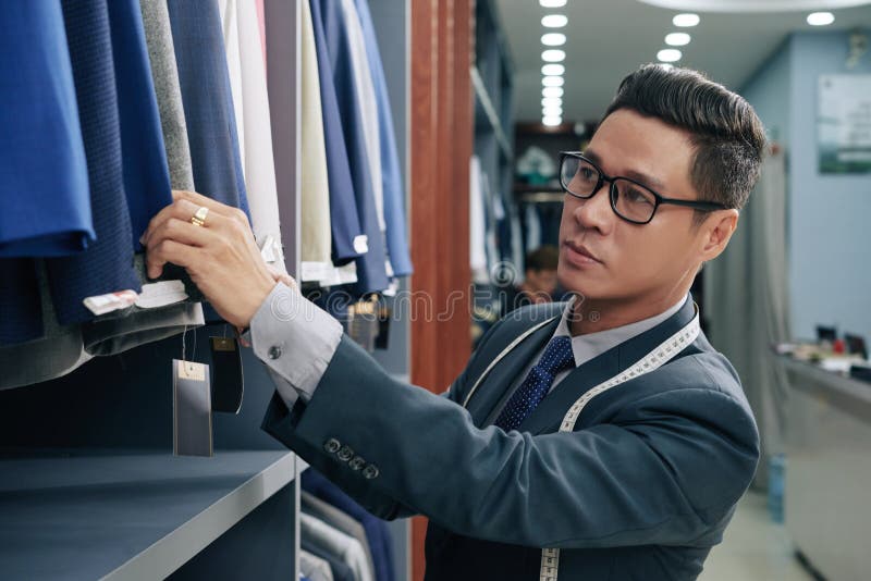 Shop Assistant Working in Store Stock Image - Image of couturier, store ...