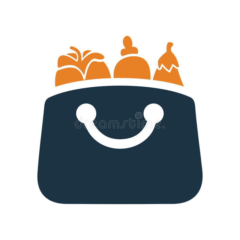 Shop, Bag, Grocery Icon. Simple Color Vector Stock Vector ...