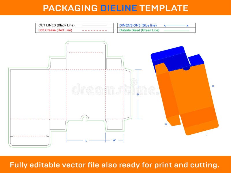 Presentation Box Die Line Stock Illustrations – 3,042 Presentation Box ...