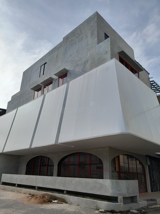 The Shop Building Has a Unique and Interesting Design Stock Photo ...