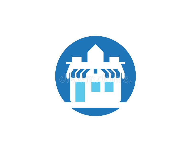 Shop Building Icon and Symbol Vector Illustration Stock Vector ...