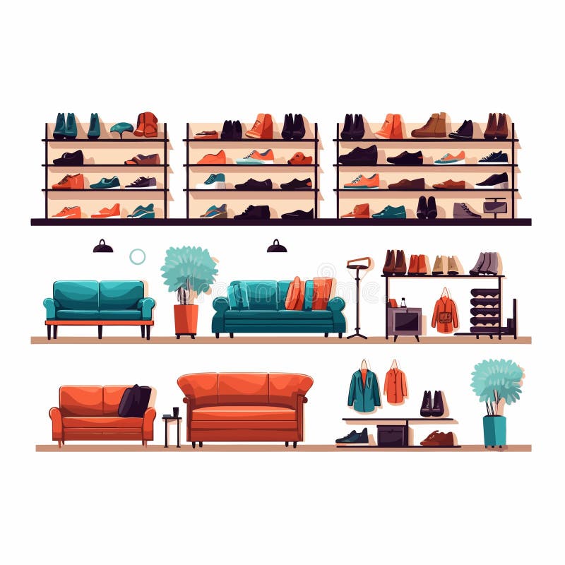 Shop Front Vector Isolated on White Illustration Stock Vector ...