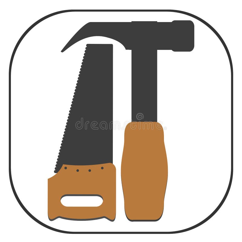 Shop Building Tools for Repair. Illustration with Objects of Hand Tools ...