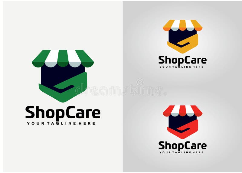 Shop Care Logo Design Template Stock Vector - Illustration of bird ...