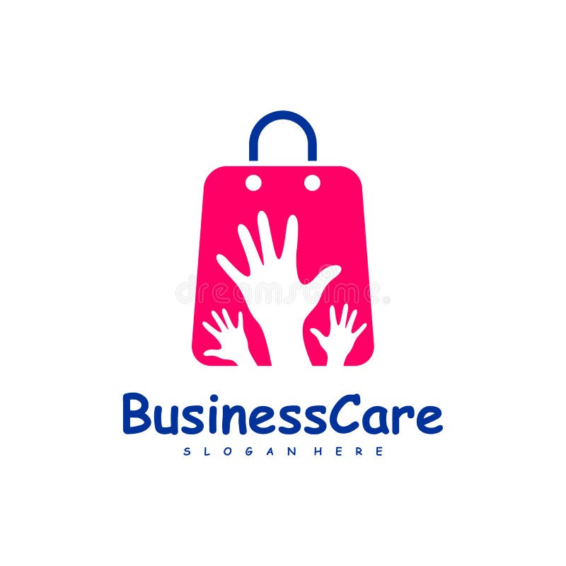 Shop Care Logo Design Vector. Icon Symbol Stock Illustration ...