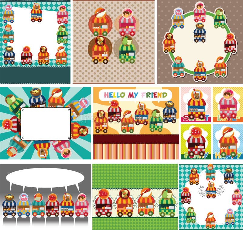 Shop cart card stock vector. Illustration of banner, celebration - 23293499