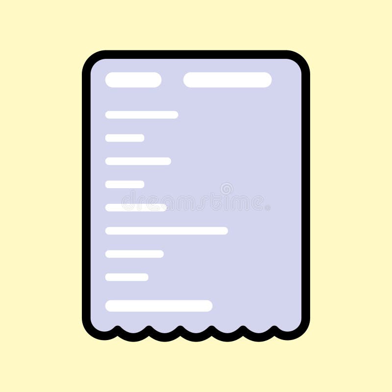 Shop Check Vector. Torn Shopping Receipt Template Vector. Stylish ...