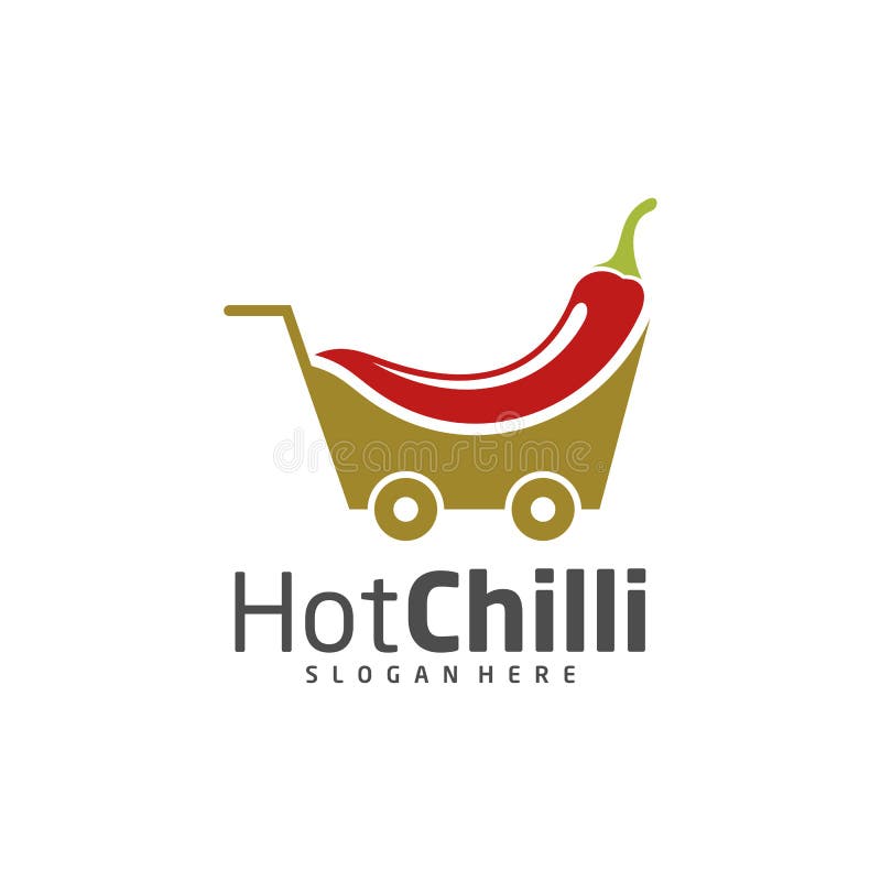 Shop Chili Logo Design Vector Template, Red Chili Illustration, Symbol ...