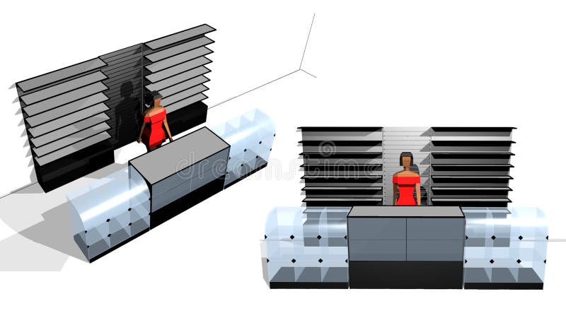 Shop counter stock illustration. Illustration of glass - 5998981