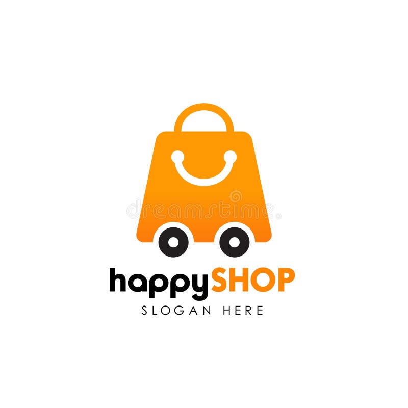Shop Delivery Logo Design Template. Shopping Logo Design Template Stock ...