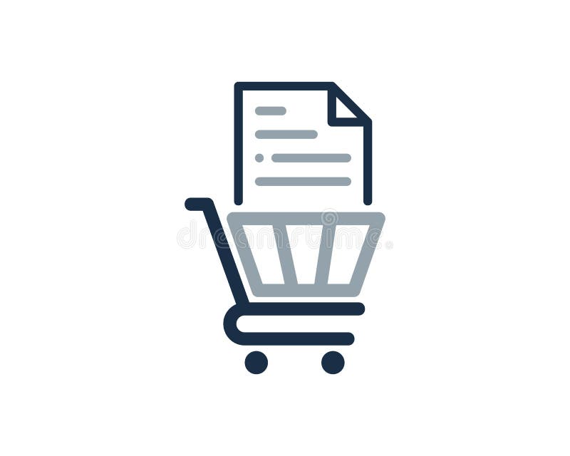 Shop Document Icon Logo Design Element Stock Vector - Illustration of ...