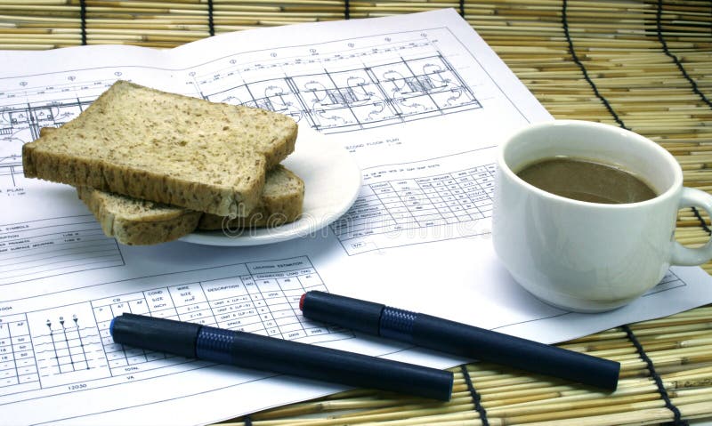 Coffee Design Drawing Line Draft Black White Stock Photos - Free ...