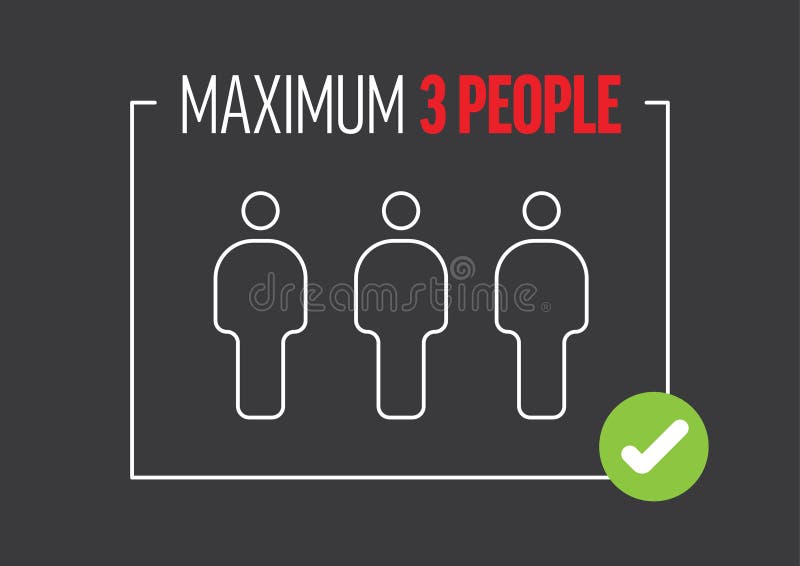 Shop Entrance Prevention Maximum Capacity Instruction Dark Poster ...