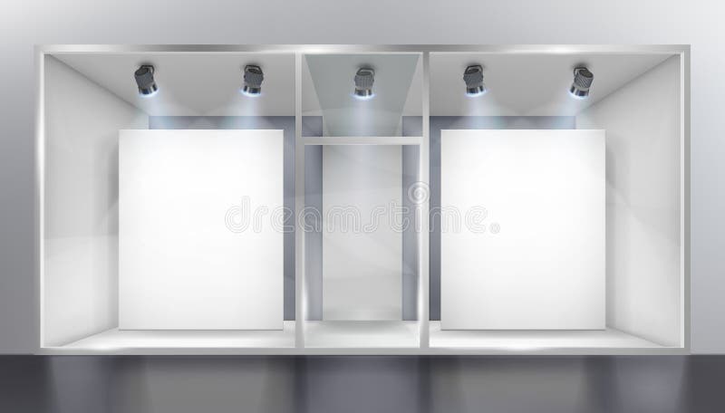 Shop Window. Vector Illustration. Stock Vector - Illustration of ...