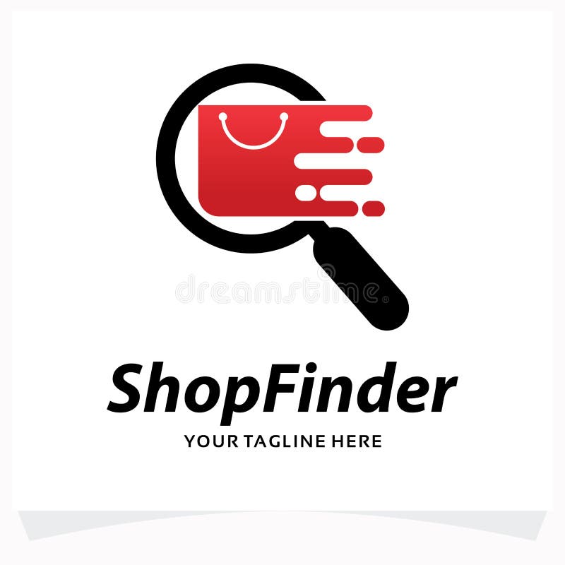 Shop Finder Logo Template Design Template Stock Vector - Illustration ...