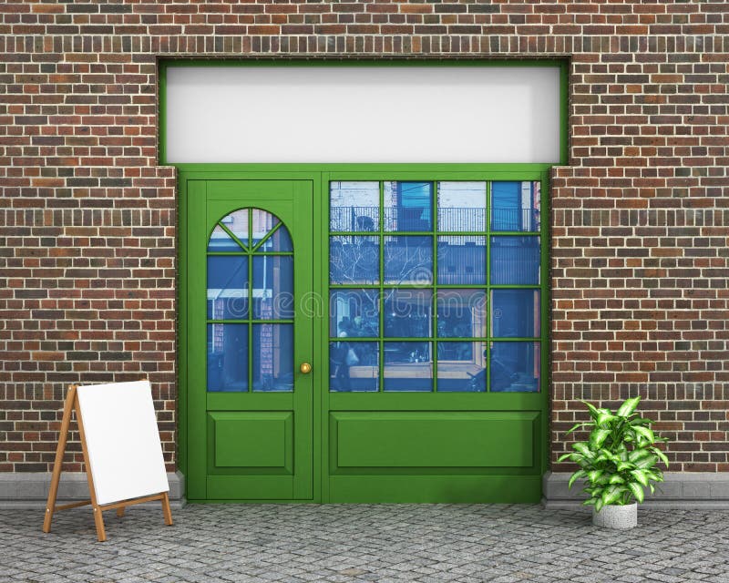Shop Front. stock illustration. Illustration of empty - 68415725