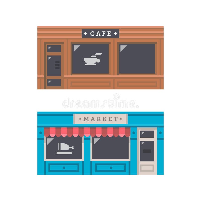 Coffee Shop Infographic Flat Design Stock Vector - Illustration of milk ...