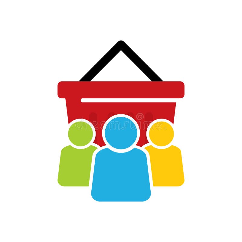 Shop Group Logo Icon Design Stock Vector - Illustration of cart, logo ...