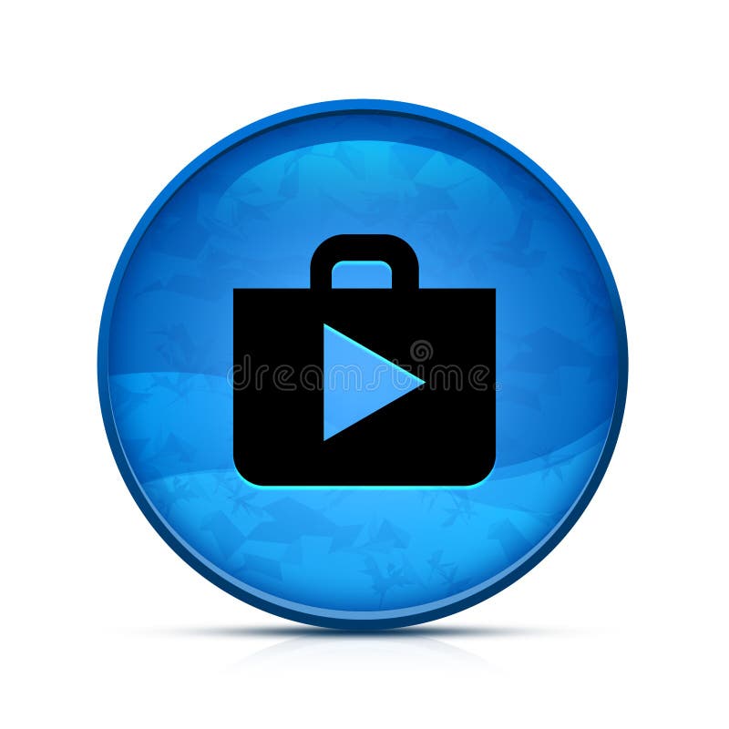 Building Icon on Classy Splash Green Round Button Illustration Stock ...