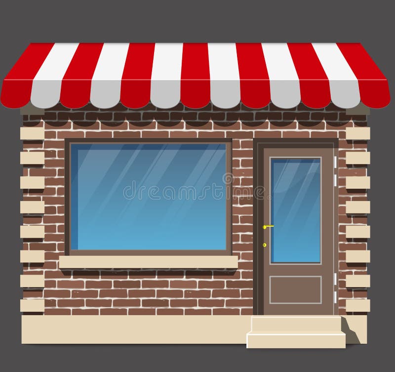 Shop icon. Flat design. stock vector. Illustration of retail - 66331557