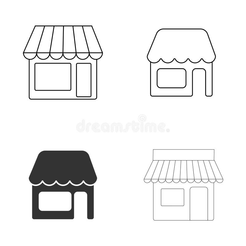 Shop icon logo stock illustration. Illustration of symbol - 318425454