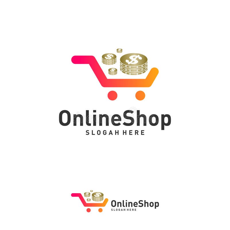 Shop Icon with Money Logo Design Concept Vector, Simple Money Icon with ...