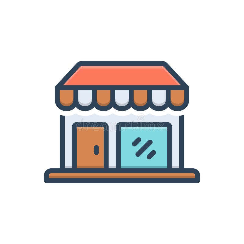 Color Illustration Icon for Shop, Store and Retail Stock Vector ...